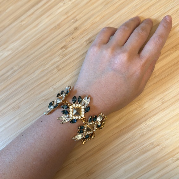 Fallon Jewelry | Jewelry | Fallon Signed Bracelet With Navy Blue And ...